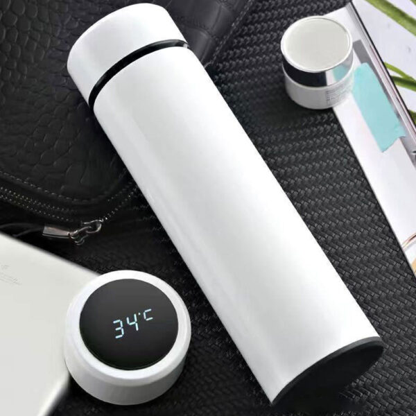 Thermos Intelligent BLANC + Écran LED Tactile Pour Afficher La ...